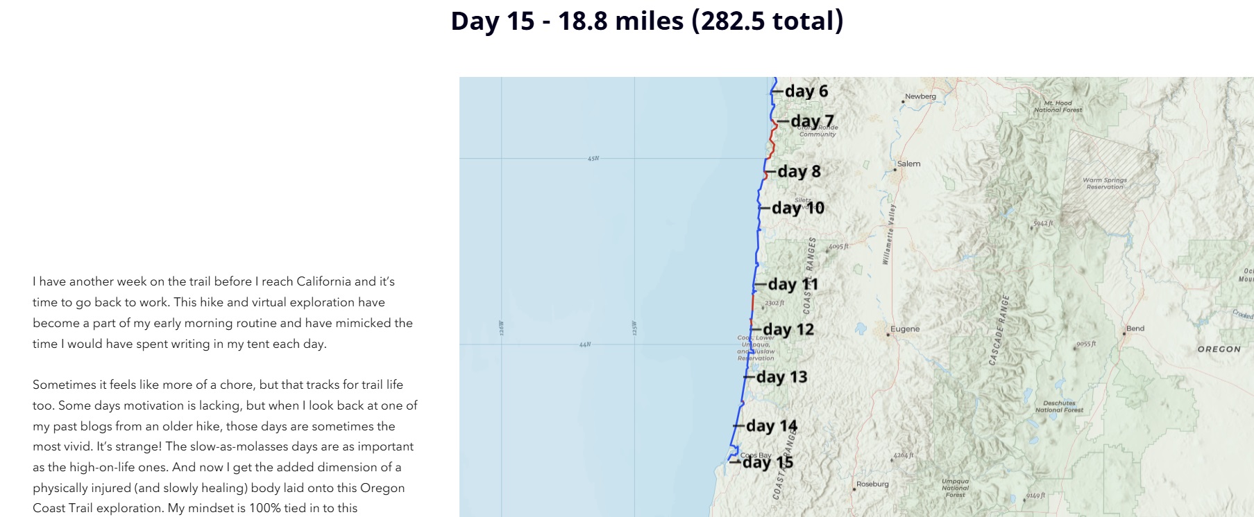 A Virtual Oregon Coast Trail – Day 15: 18.8 miles – She-ra Hikes